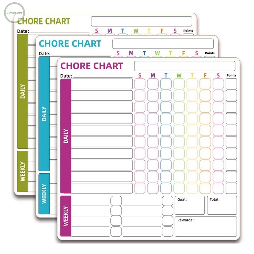 Magnetic Chore Chart Dry Erase Behavior Chart Chore Board for ...