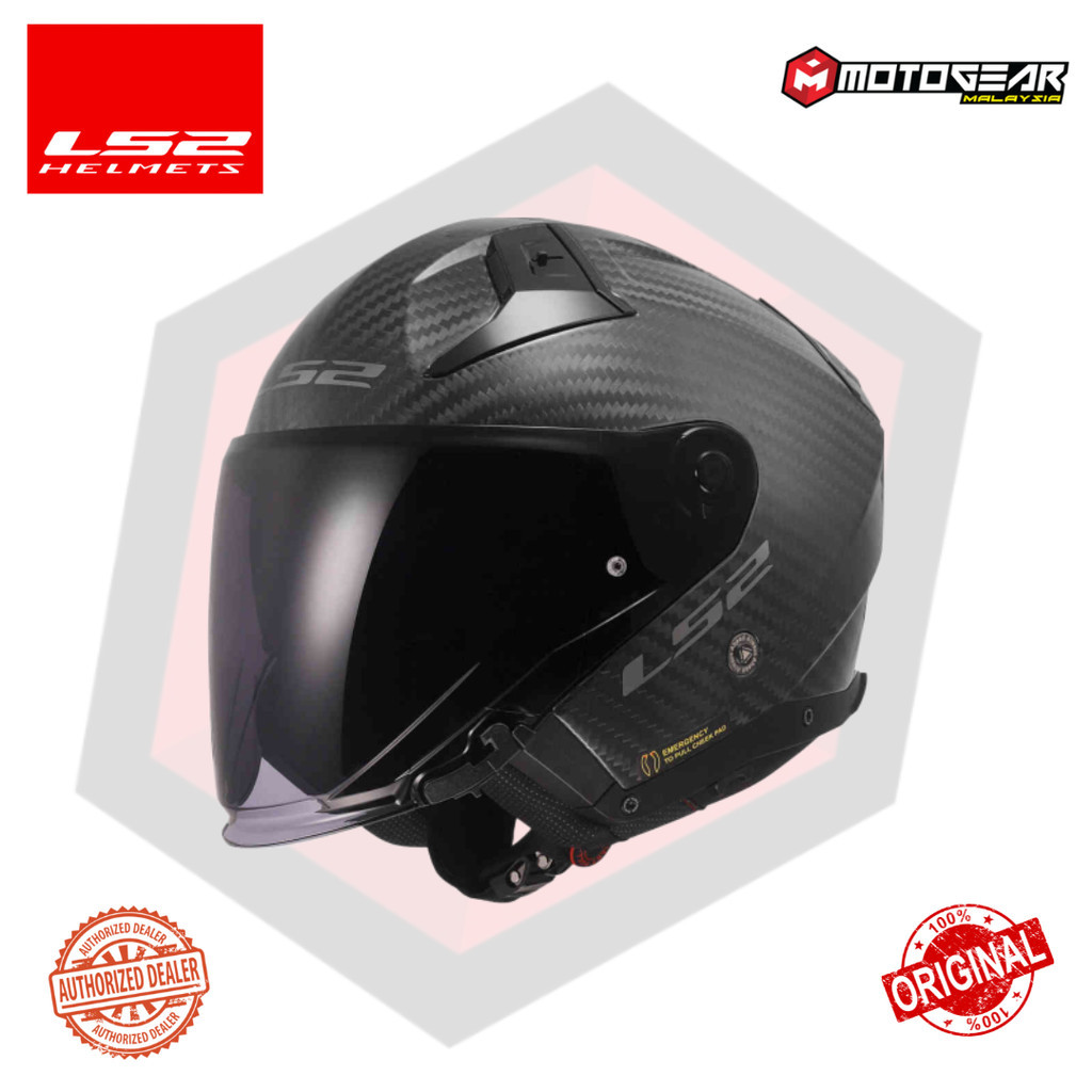 LS2 OF603 INFINITY II CARBON FIBRE JET HELMET | Shopee Malaysia