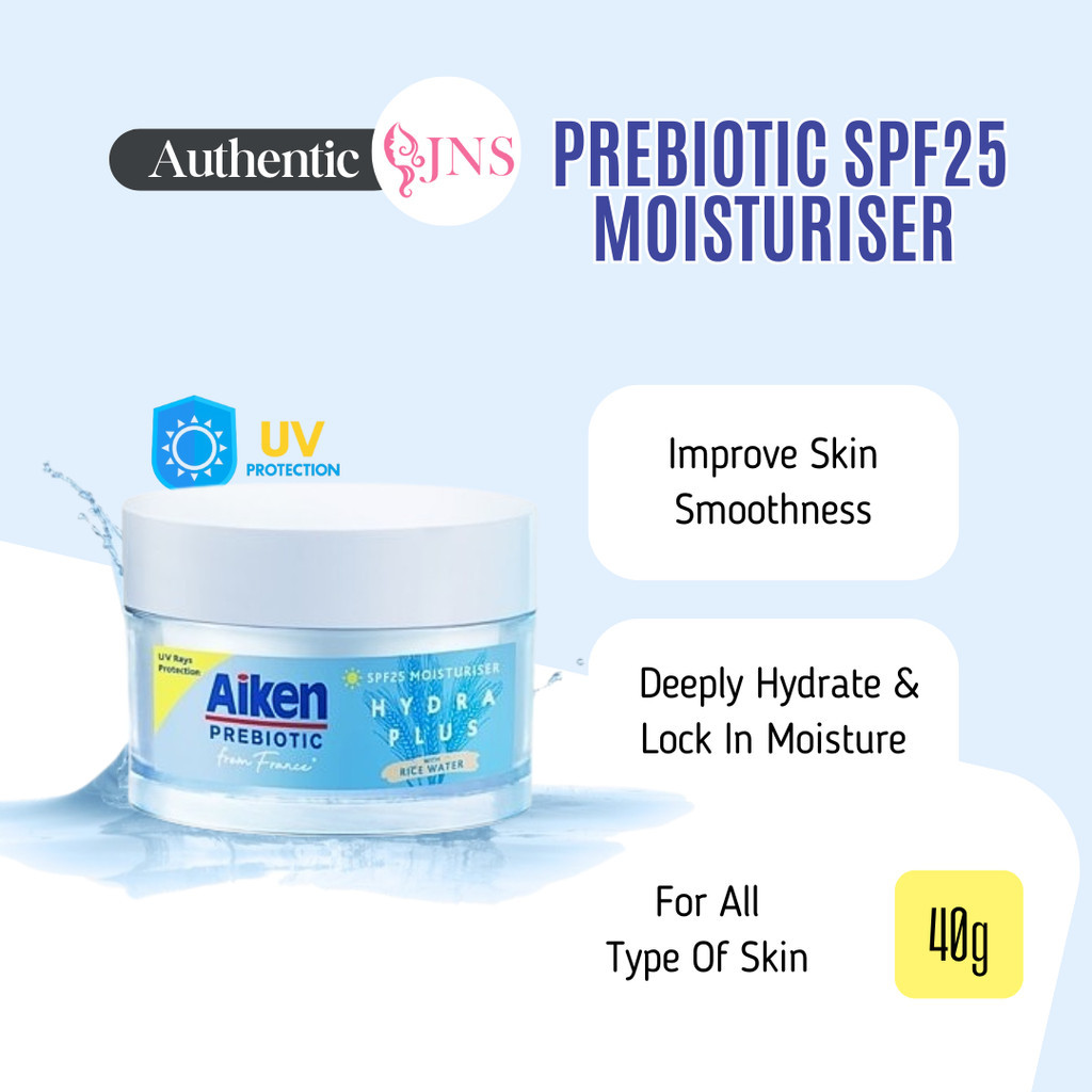 Aiken Prebiotic SPF25 Moisturizer/Hydra Plus Day Moisturizer (40g ...