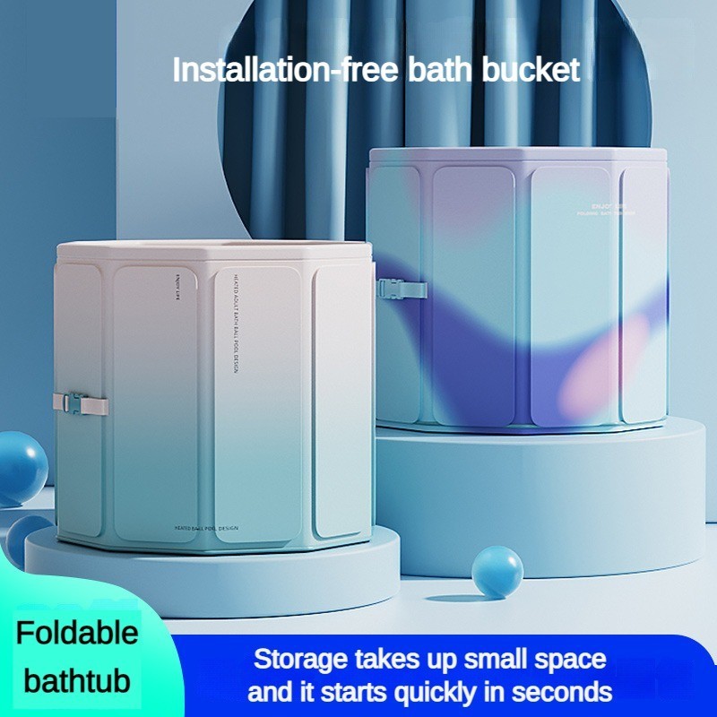 Adult Shower Bucket Foldable Portable Household Shower Bucket No ...