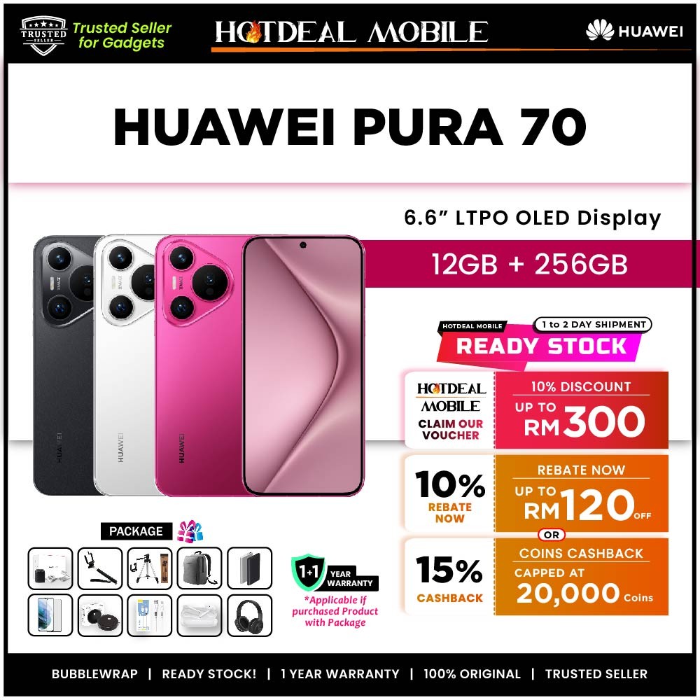 HUAWEI Pura 70 [12GB RAM 256GB ROM] - Original HUAWEI Malaysia | Shopee Malaysia