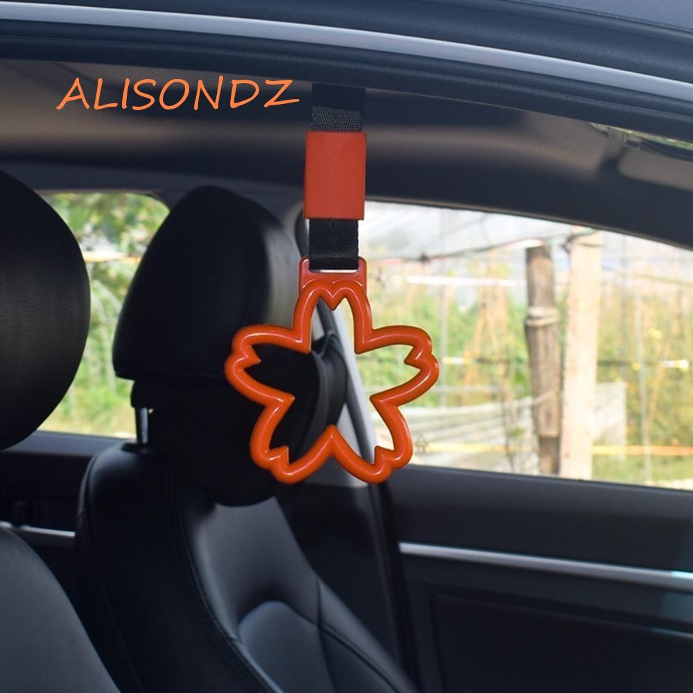 ALISONDZ Car Handle Straps, Silver/Black Strap Warning Warning Hanging ...
