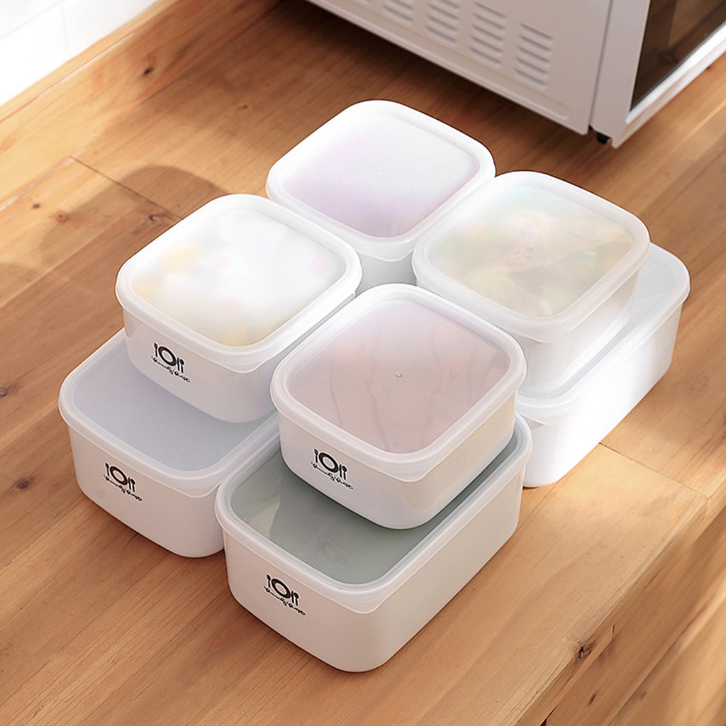 SKS Stackable Bento Box Wide Mouth PP Rectangle Square Food Box for ...