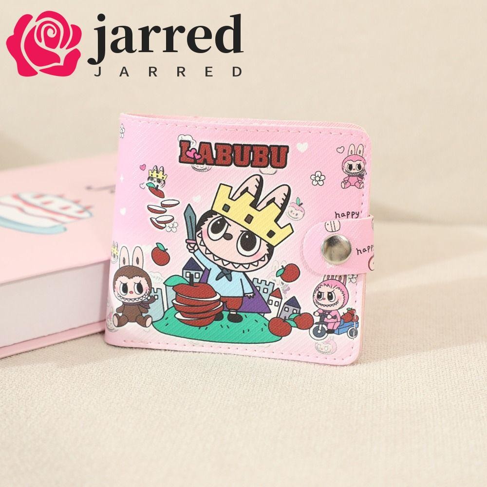JARRED Labubu Pu Coin Purse, Multi-card Slot Printing Labubu Zero ...