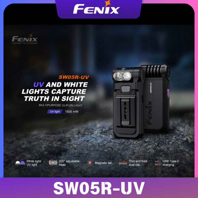 Fenix SW05R-UV 150Lumens Flashlight UV&White Light Capture Truth In ...