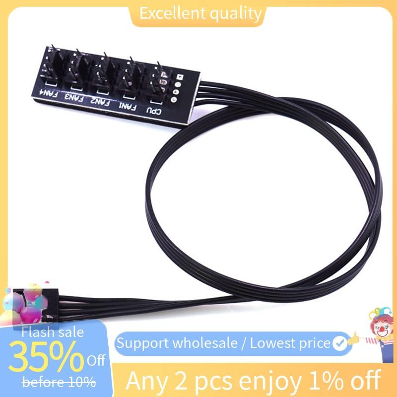 40cm 1 to 5 4-Pin Molex TX4 PWM Fan CPU HUB Splitter 4-Pin PWM Fan CPU ...