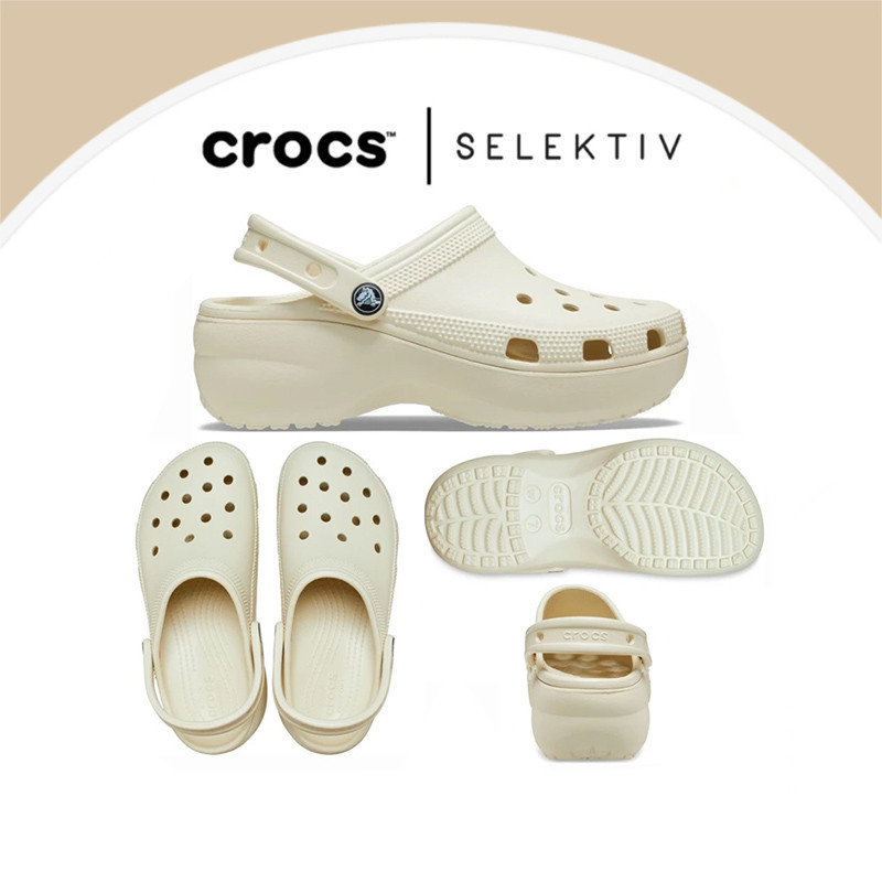 100% ORIGINAL CROCS ORIGINAL WOMEN'S CLASSIC PLATFORM CLOG PREMIUM ...