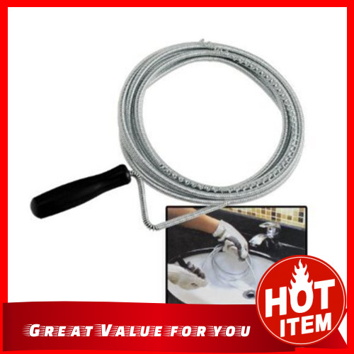3M Flexible Drain Cleaning Spring for Clogged Sink and Pipe Cleaning3 ...