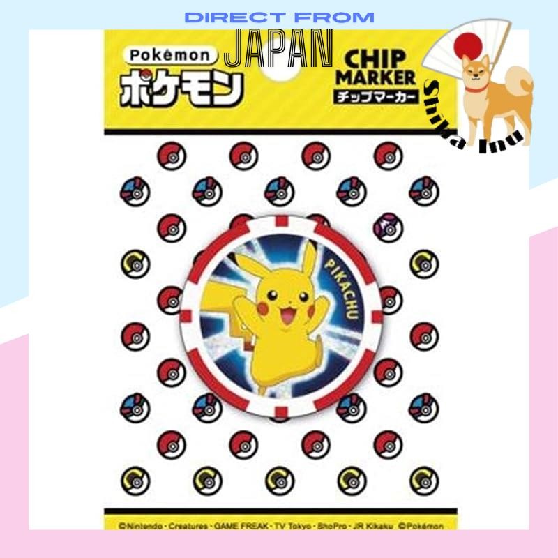 Kasco Japan Green Marker Pokémon (POCKET MONSTERS) Chip Marker Pikachu ...