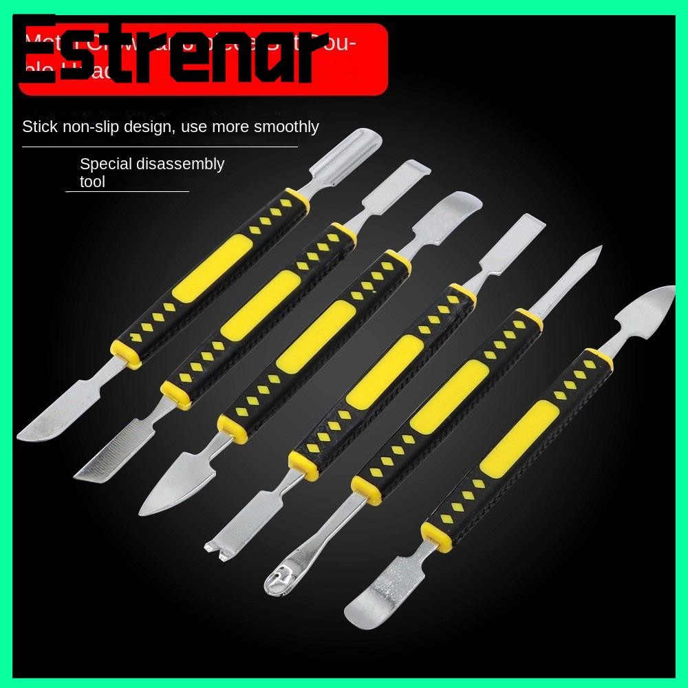 ESTRENAR Disassemble Tool, Stainless Steel Double-Ended Crowbar Hand ...