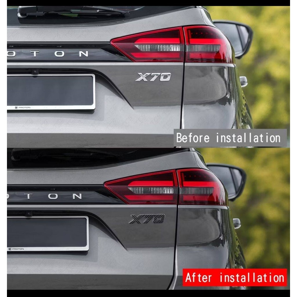 PROTON X70 PROTON X50 LOGO EMBLEM MATTE BLACK | Shopee Malaysia