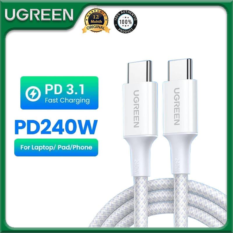 UGREEN PD 240W USB C to USB C Cable PD 3.1 Fast Charging 5A Cord ...