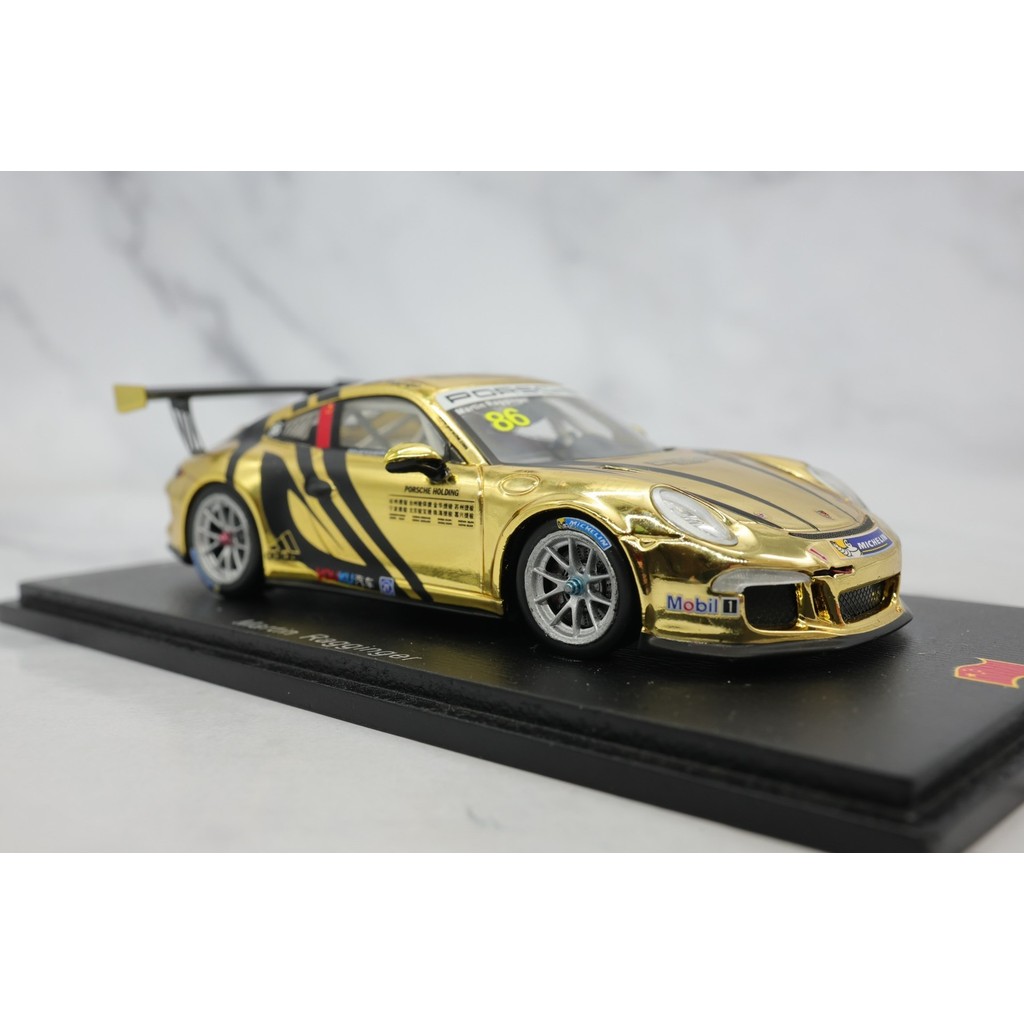 Spark 1/43 Porsche 911 gt3 cup Defects Car Water Stickers Foaming, No ...
