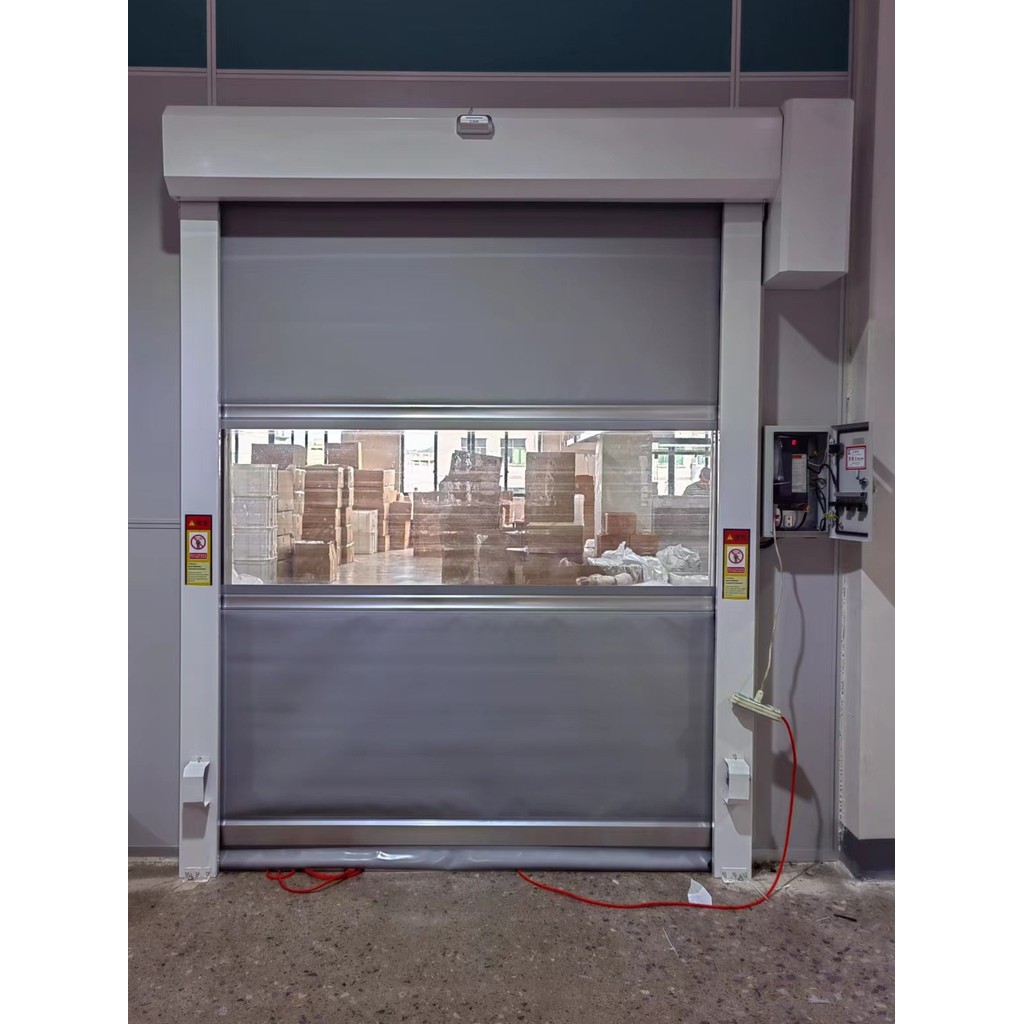 Tianjin PVC Quick Door Rolling Shutter Bengkel Pemurnian Pintu Radar ...