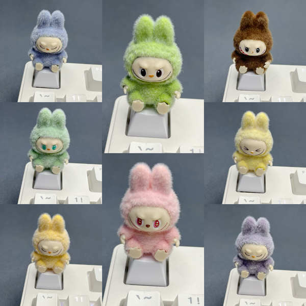 keycaps Diy Keycap Labubu Cute Pellet Keycap Mechanical Keyboard ...