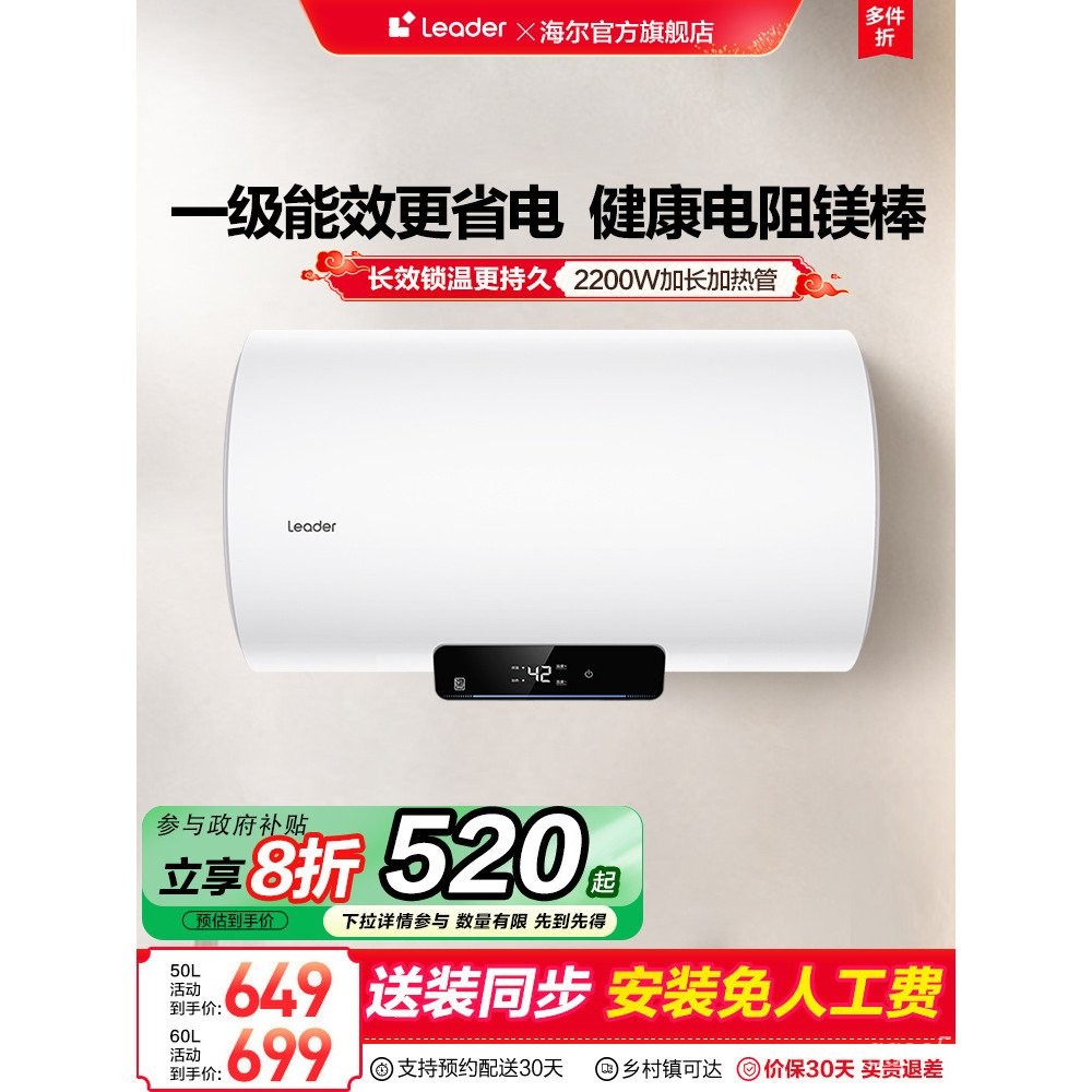 Haier Leader Electric Water Heater 50/60 Liter First Class Energy ...