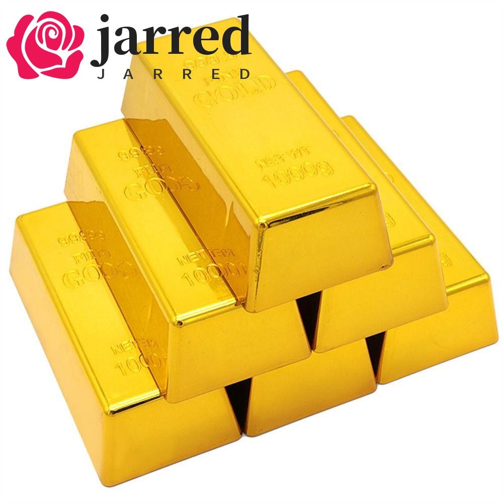 JARRED Fake Gold Bar, Simulation Glittering Golden Brick, Ideal Gift ...
