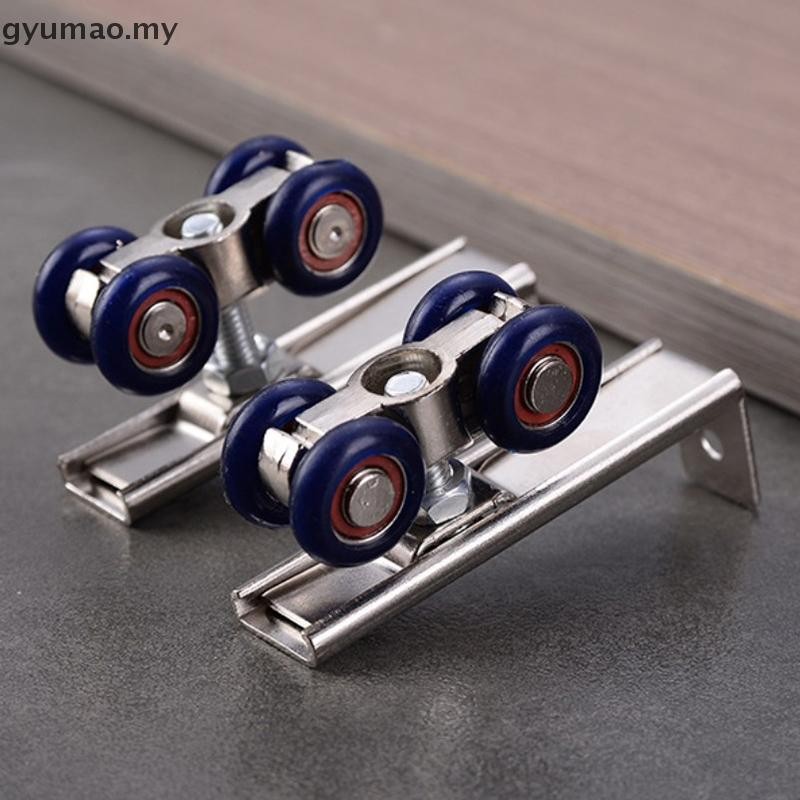 GYU Sliding Door Roller Hardware Slide Doors Pulley 4 Wheels Home Room ...