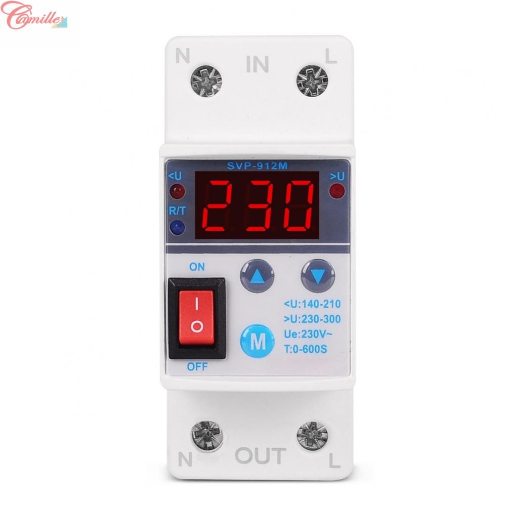 【CAMILLES】Voltage Surge Protector Relay with Adjustable Display and ...