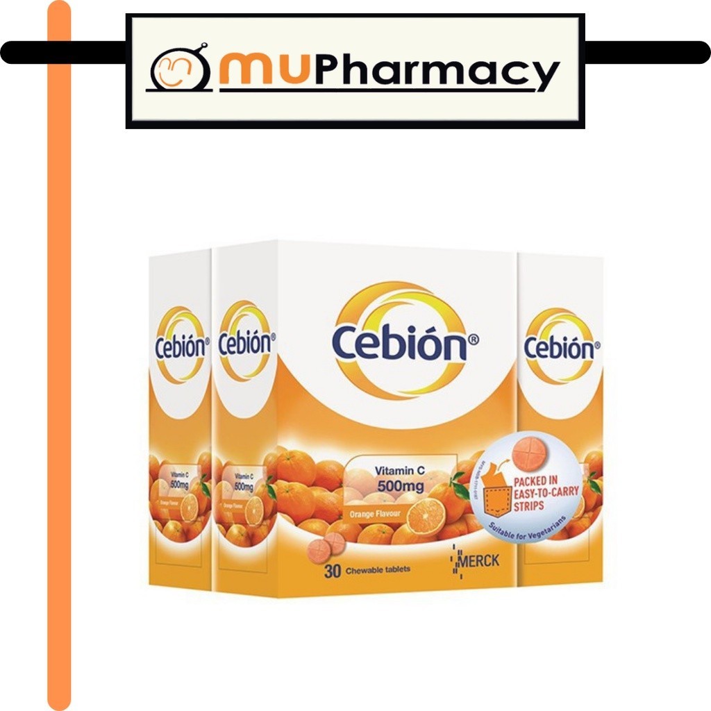 Cebion Vitamin C 500MG Chewable Tablet 3x30's/30's | Shopee Malaysia