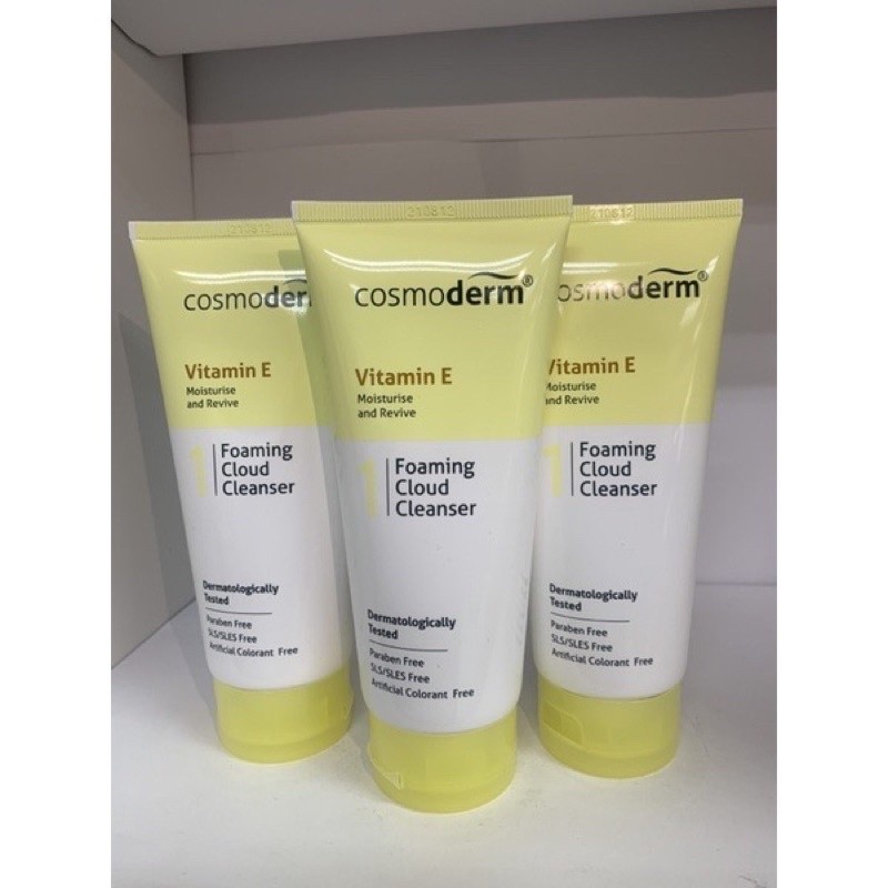 Cosmoderm Vitamin E Facial Foam Cleanser Pencuci Muka untuk Kulit ...