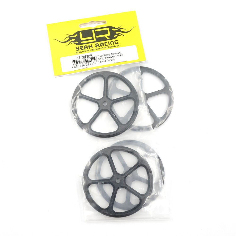 Yeah Racing YT-0069 Aluminum Set Up Wheels for1:10 RC Touring Car ...