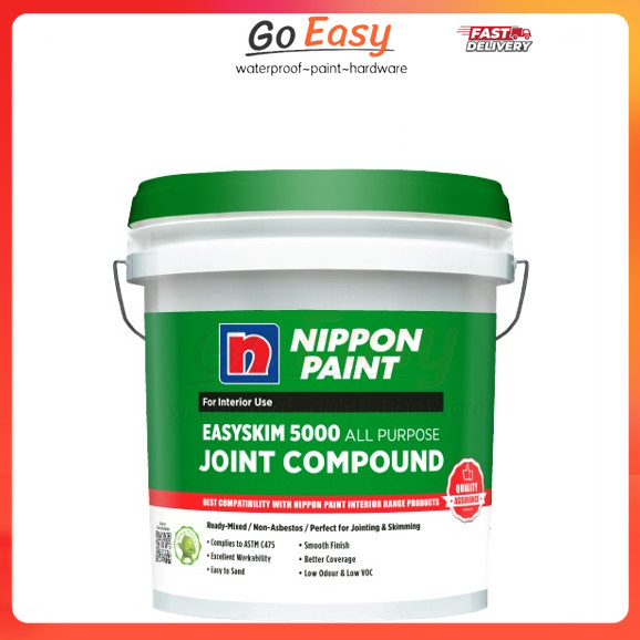 Nippon Paint Easyskim 5000 All Purpose Joint Compound 5kg | Shopee Malaysia