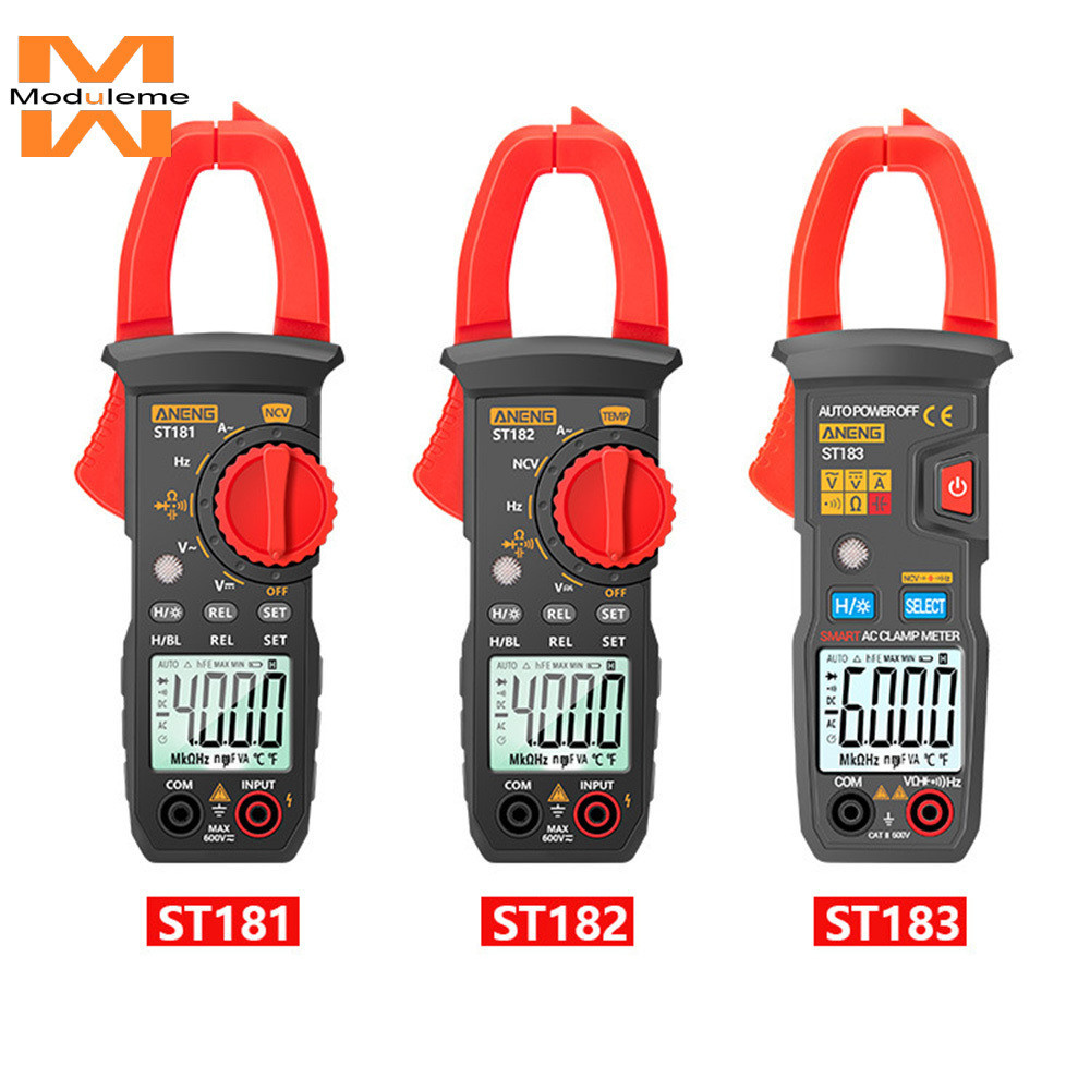 Digital Clamp Meter Reverse Contrast Display Auto Ranging 400A AC/DC Voltage TRMS DC Microamps ...