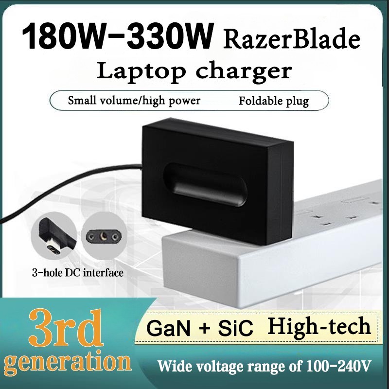[In Stock]180w-330w Charger Razer 15Razer GaN Portable Laptop Charger ...
