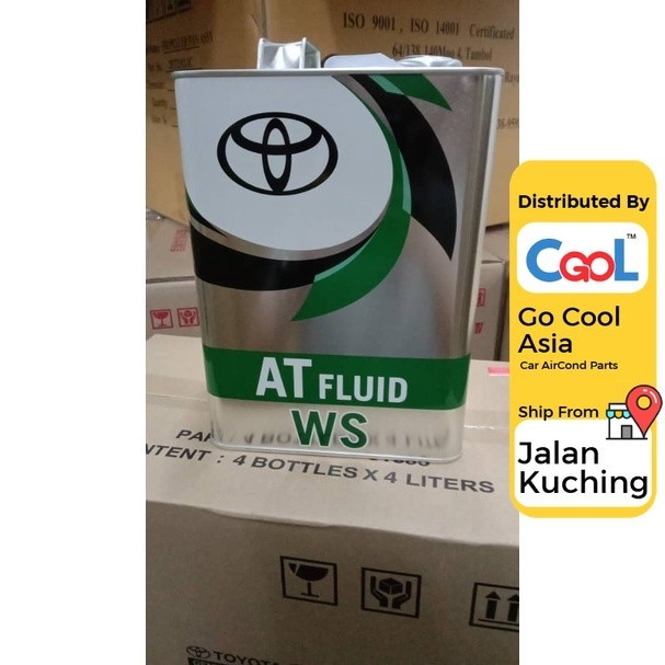 TOYOTA ATF WS AUTO TRANSMISSION FLUID (4 LITRE) VIOS 2007-2015 ALTIS ...