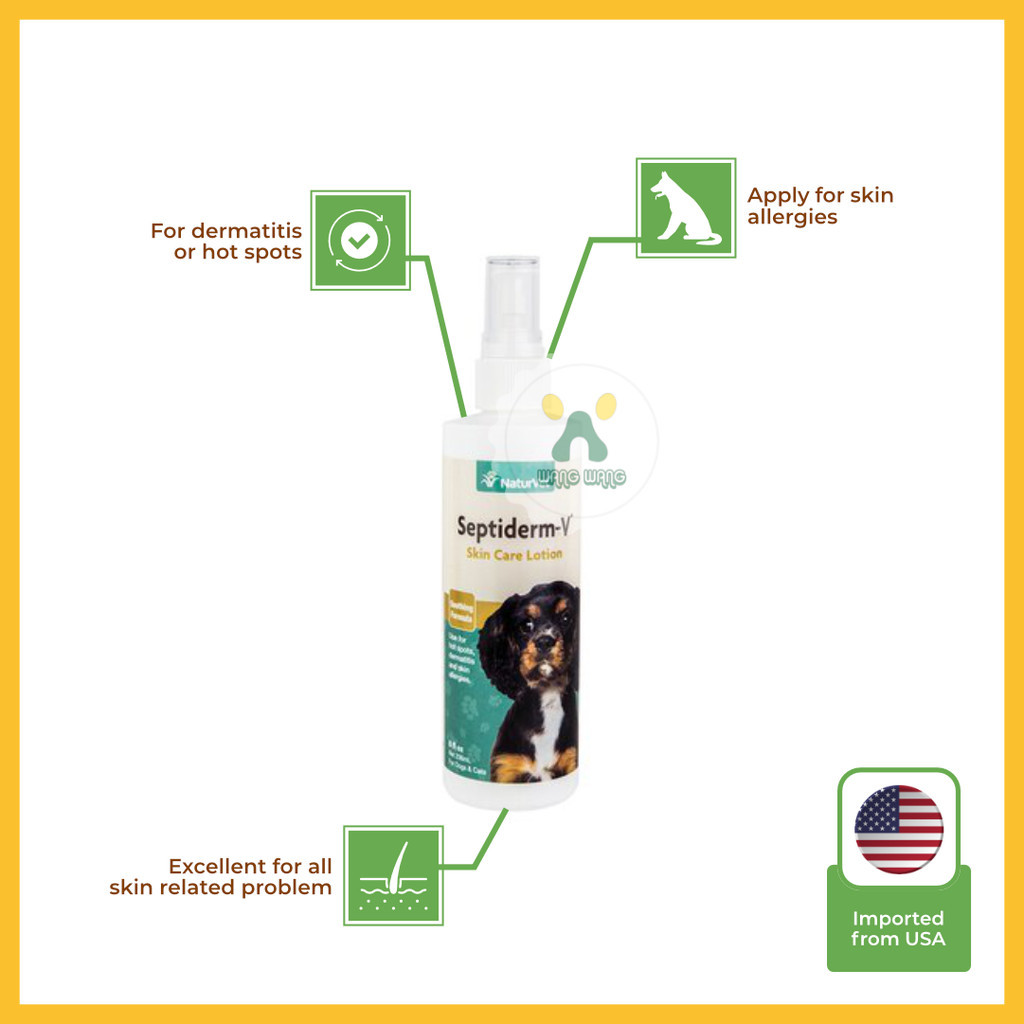 NATURVET Septiderm-V Skin Care Lotion Spray 236ML | Shopee Malaysia