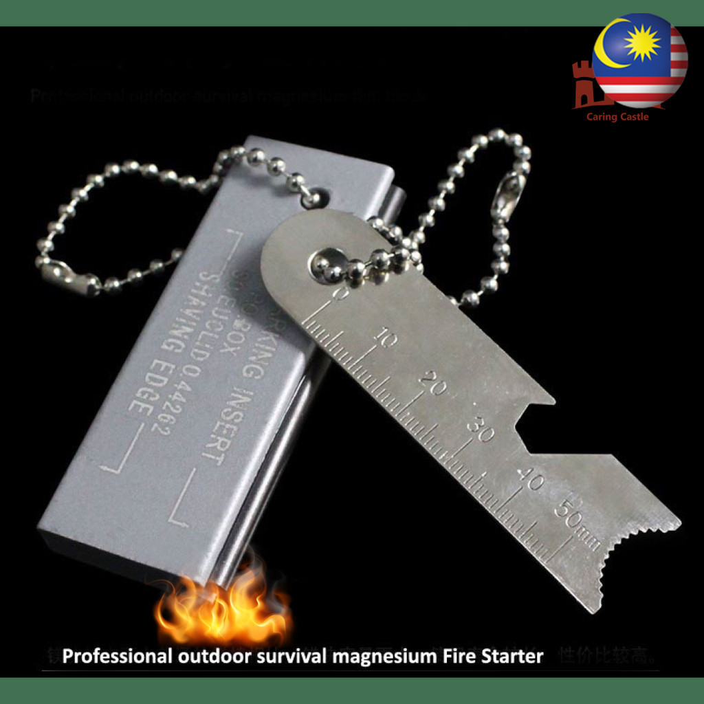 CC Ready Stock HIgh quality Fire Starter Magnesium Flint Waterproof ...