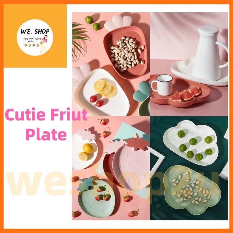 READY STOCK!!!Cute Carrot Clouds Strawberry Shape Plastic Snacks Fruit ...