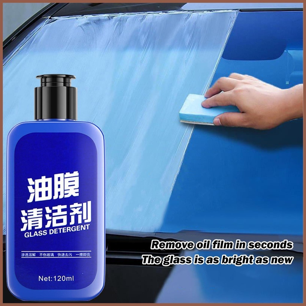 Car Windshield Oil Film Cleaner 120ml Auto Water Stains Remover ...