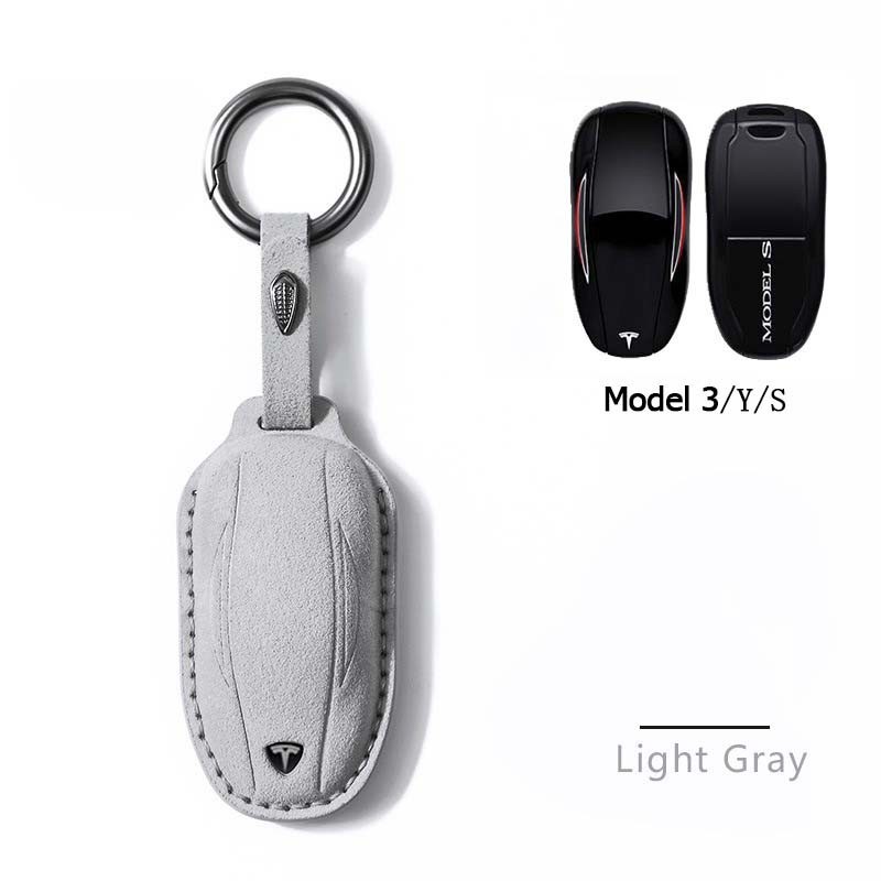 Tesla Model 3 Key Cover Y S X Leather Case Keychain Shell Key ...