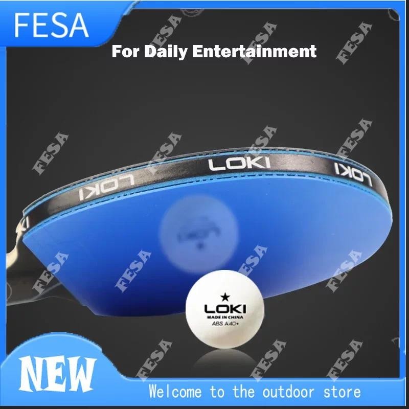 LOKI K5000 Table Tennis Racket Set 2pcs Home Entertainment PingPong Rackets with Blue Color Ping ...