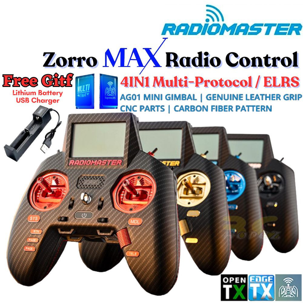 RadioMaster Zorro Max Edition AG01 Mini Hall Gimbals JP4IN1 Multi ...