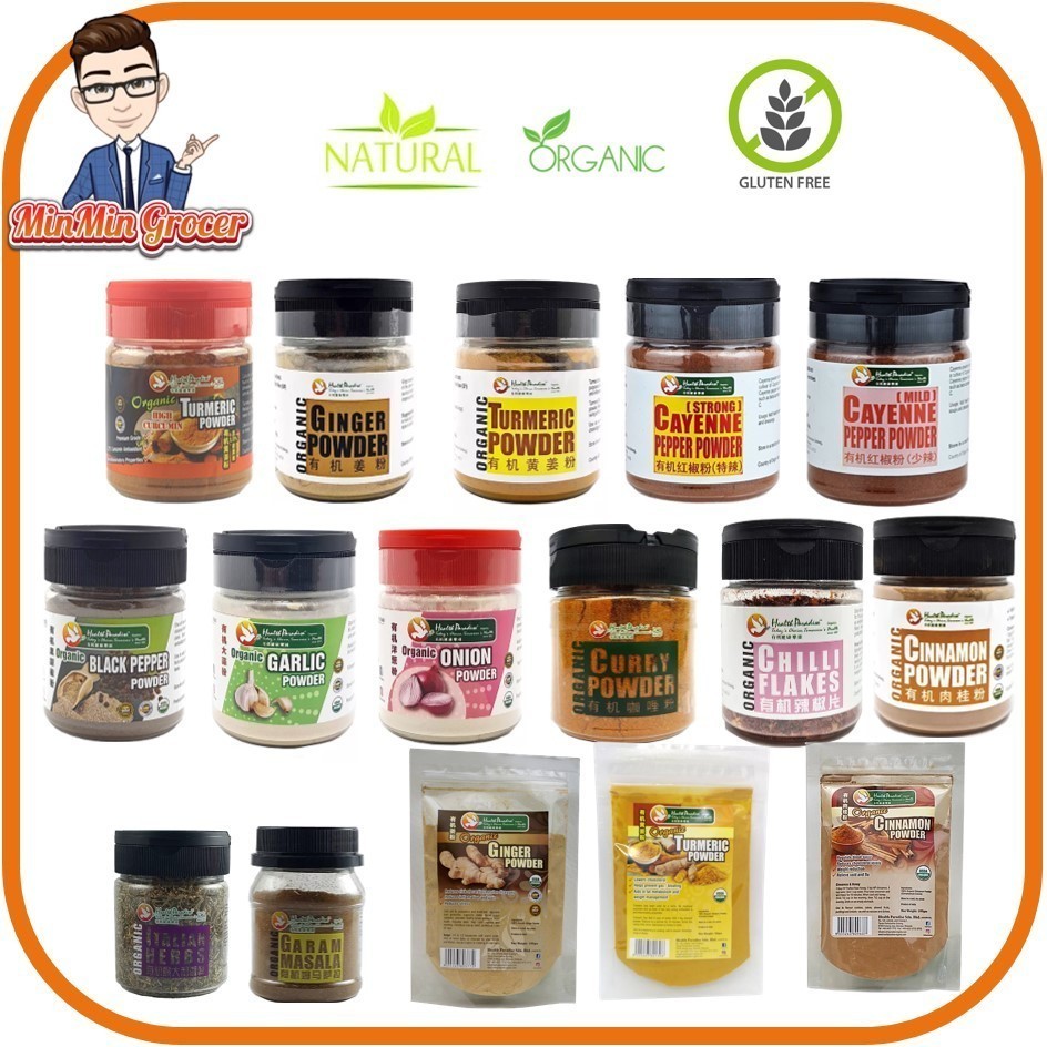 HEALTH PARADISE Cayenne Pepper Mild Strong/Turmeric high curcumin ...