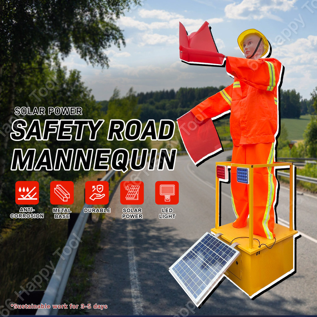 Solar Power Safety Road Mannequin Robot Traffic Dummy Electric Robotic ...