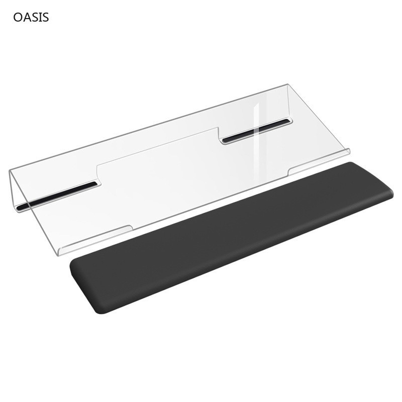 Elevated Z-Shaped Keyboard Stand with Transparent Acrylic Construction ...