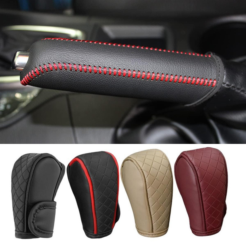Universal Car Auto Handbrake Cover Protector Hand Break Cover Automatic ...