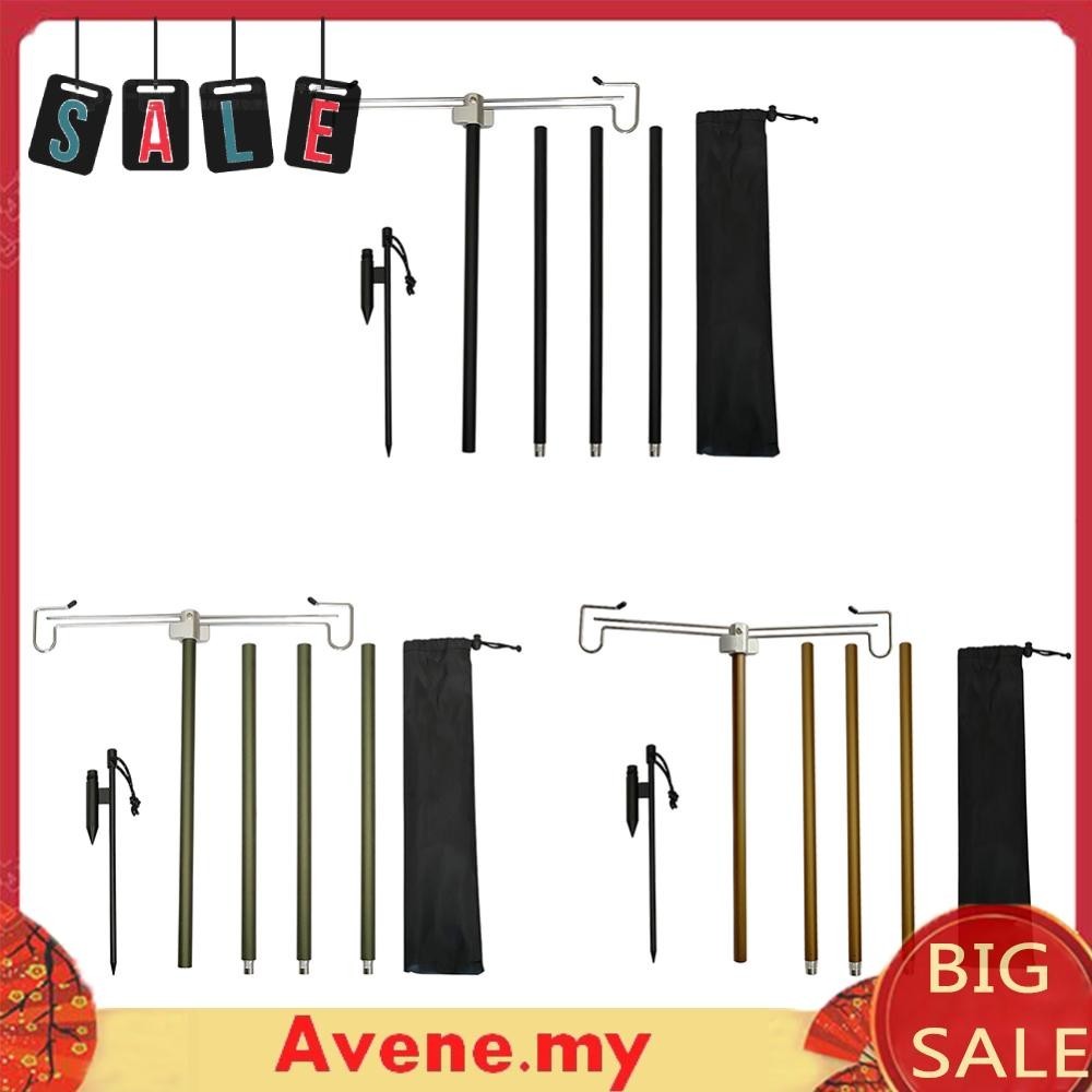 Collapsible Hanging Light Holder Folding Lantern Post Pole Camping ...
