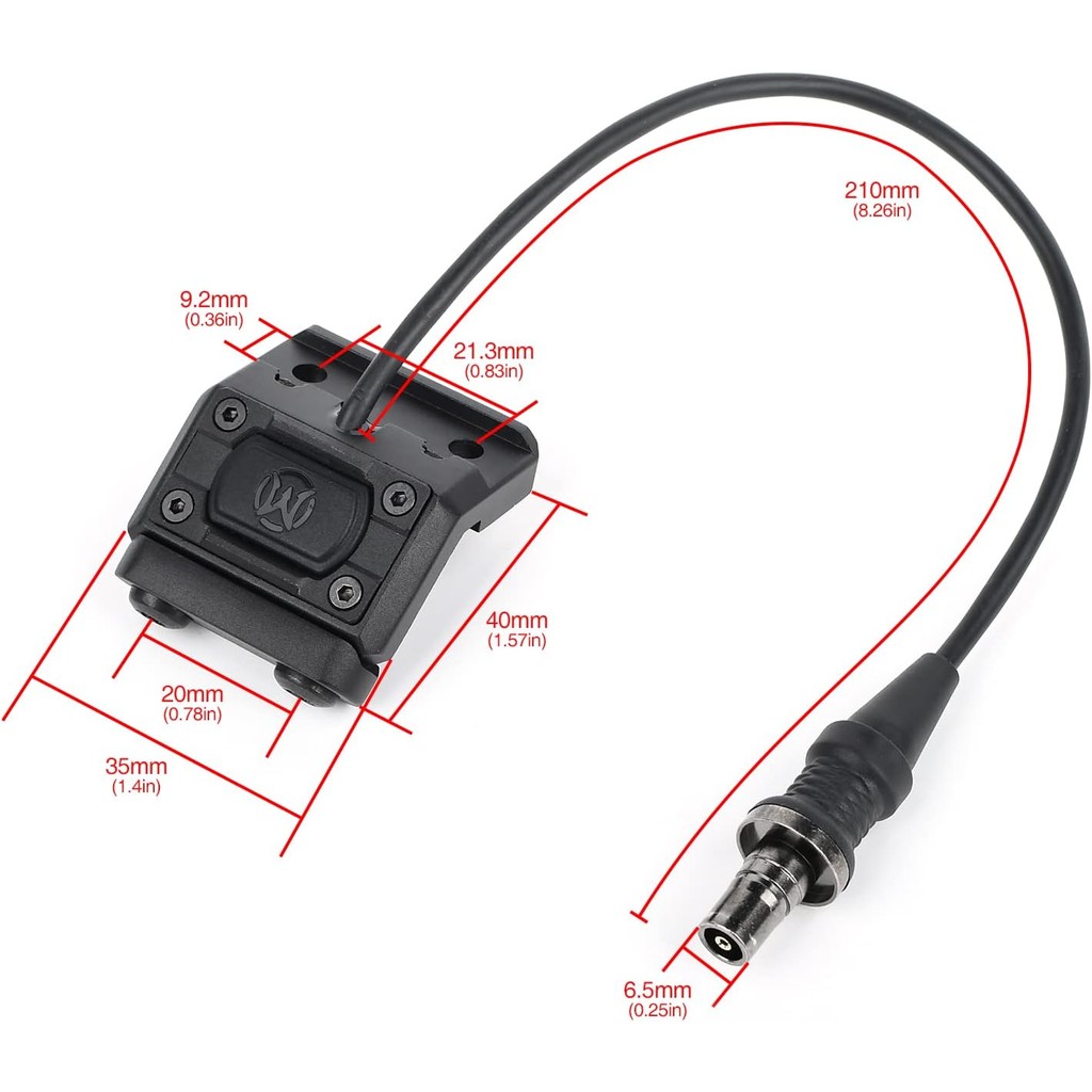 NOBUHIRO taktikal Modular Wire suis tekanan jauh dengan Mount Light ...