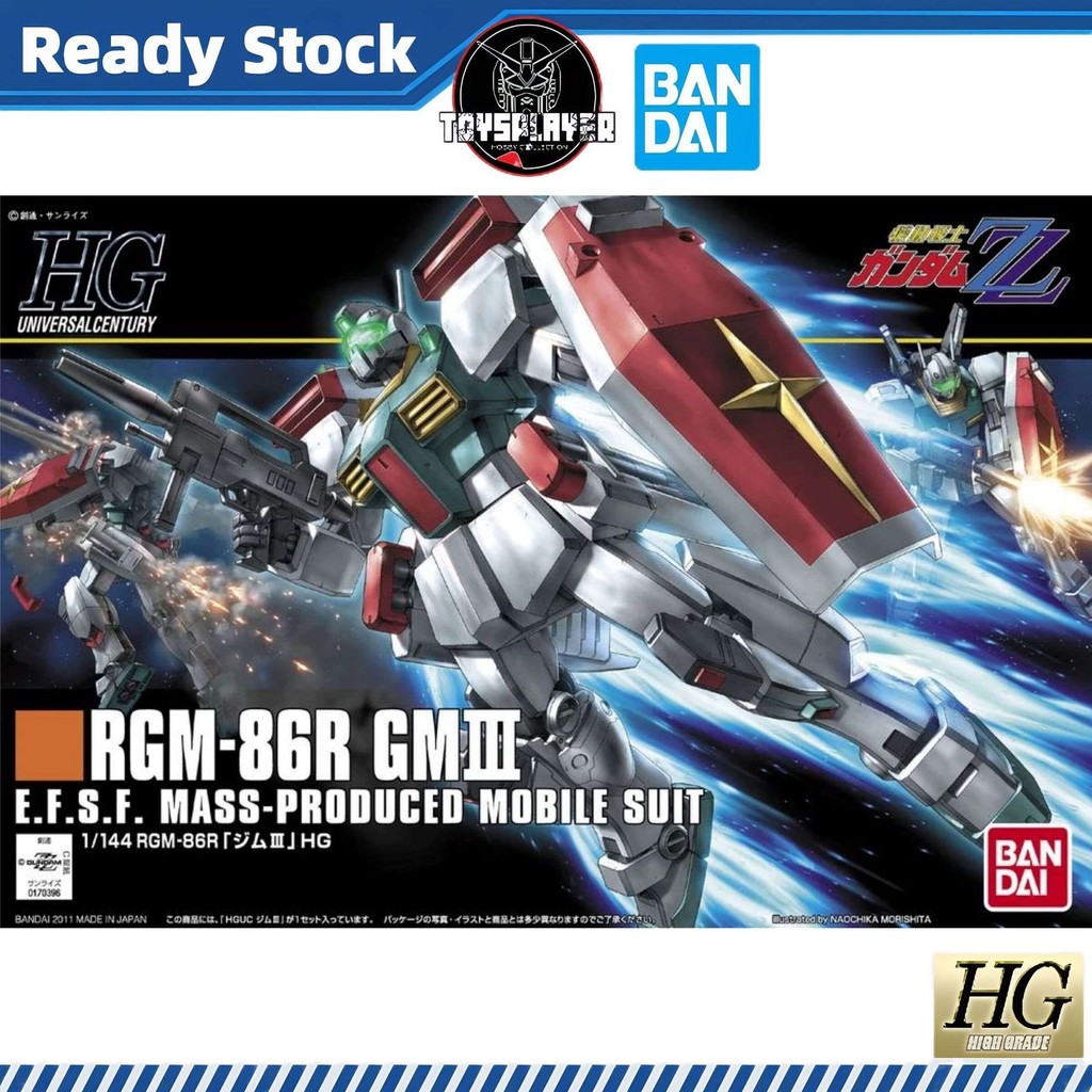 Bandai HGUC 1/144 RGM-86R GM III E.F.S.F. Mass-Produced Mobile Suit ...