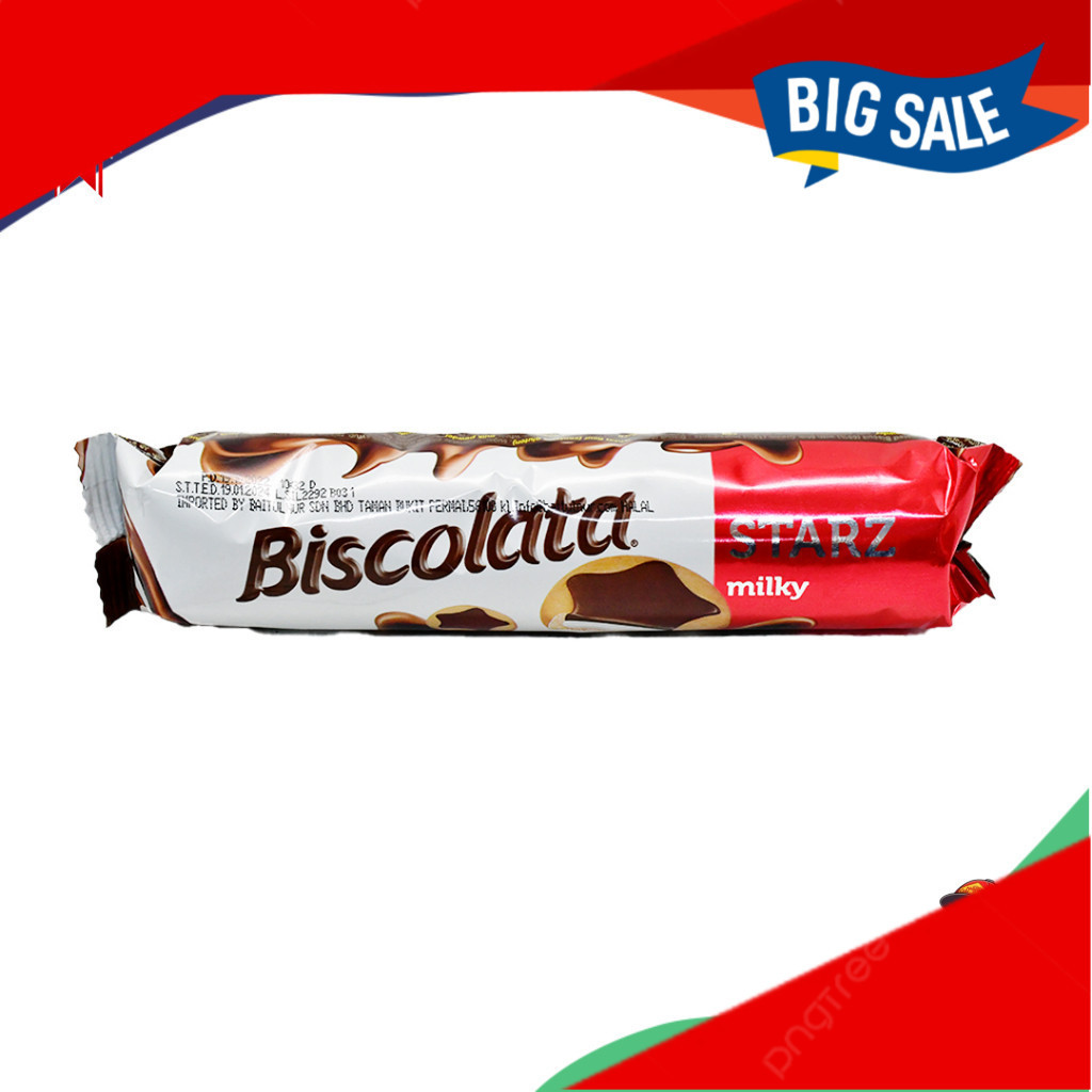 Biskut Coklat Krim Biscolata Milk Chocolate Coated Biscuit with Milk ...