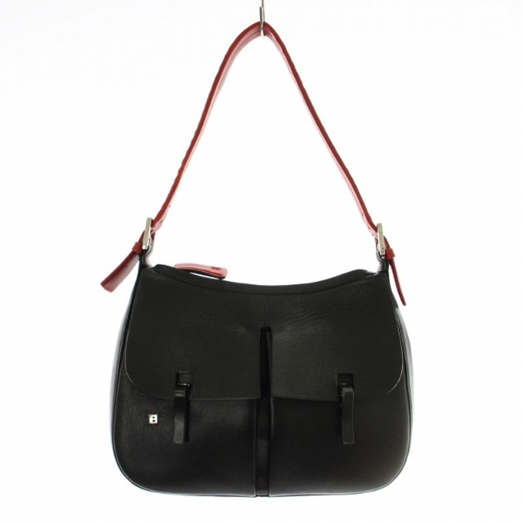 Bally Shoulder Bag leather black Red Direct from Japan Secondhand ...