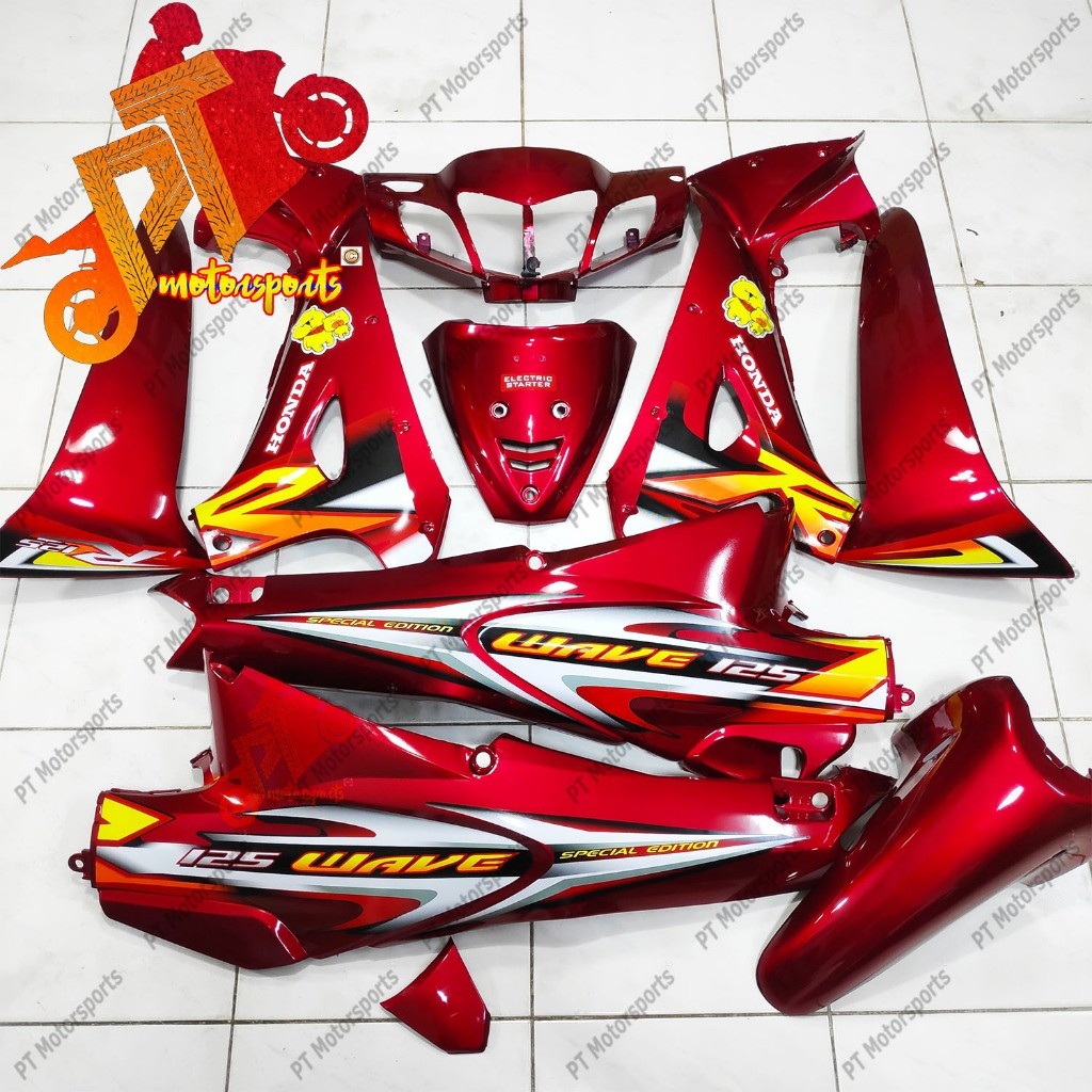 Honda Wave 125 R Cover set Lama Wave125 125R Gold RED Black Grey Cyan ...