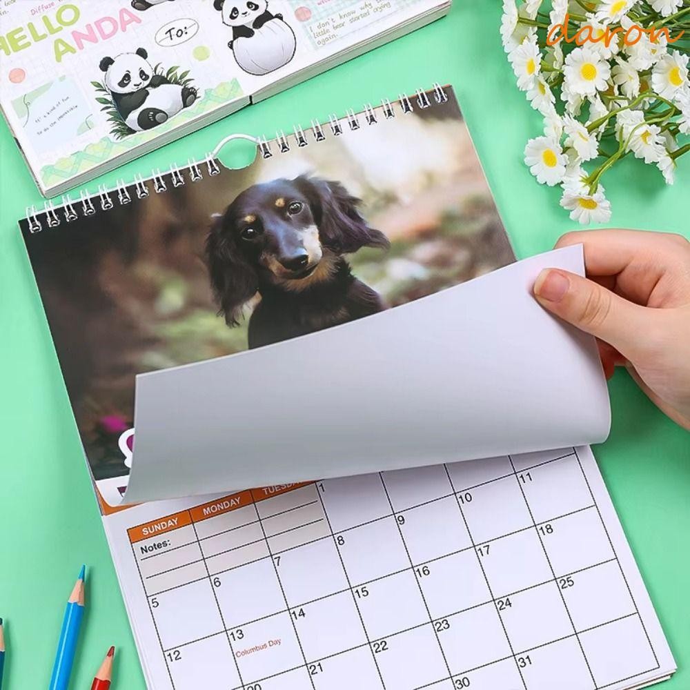 DARON 2025 Calendar, Medieval Cute Pet Sausage Dog Themed Calendar ...