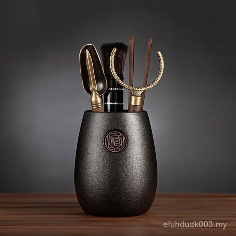 Shopee Official Tea Ceremony Six Gentlemen Black Pottery Tea Set ...