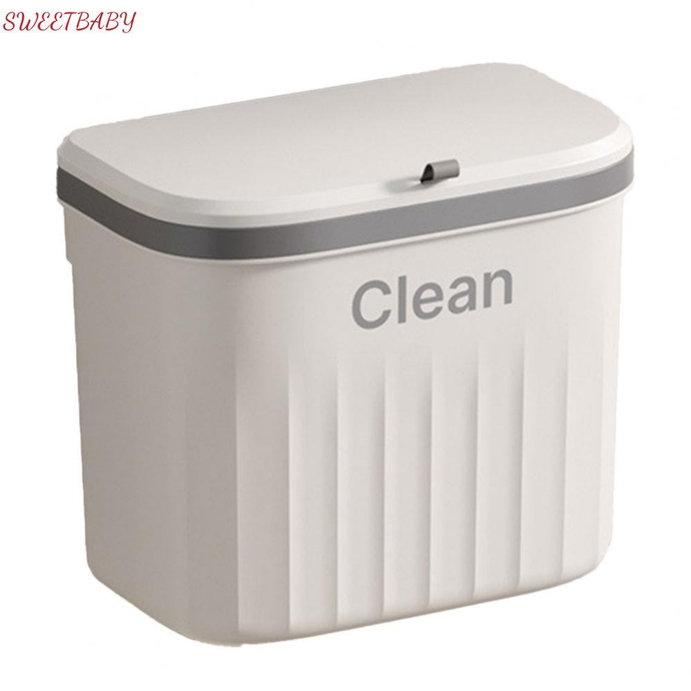 Sleek Wall Hanging Trash Bin with Lid for Effective Home Waste Storage ...